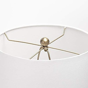 nuLOOM RJT01AA Eagan 24" Glass Table Lamp, Height, Gold