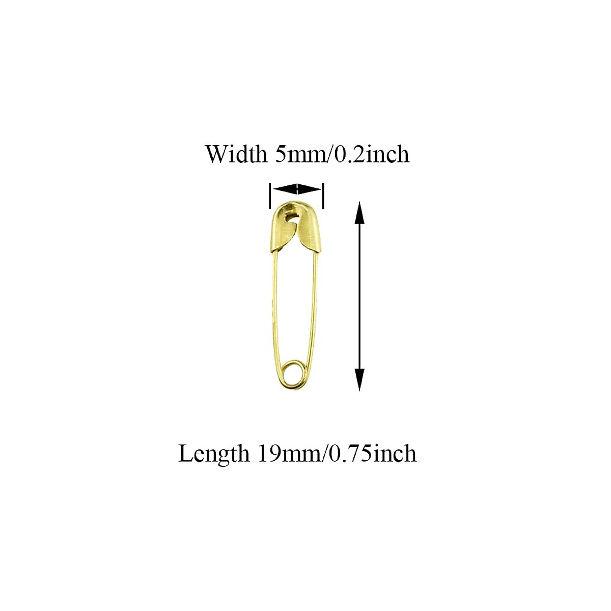 HAHIYO 36mm Length Safety Pins Closed Sturdy Avoid Misplacement Easy Penetrate Safer Operate Reusable Durable Stainless Steel Nappy Diaper Pin Silver 350 PCS for Sock Towel Bed Sheet Vurtains Clothing