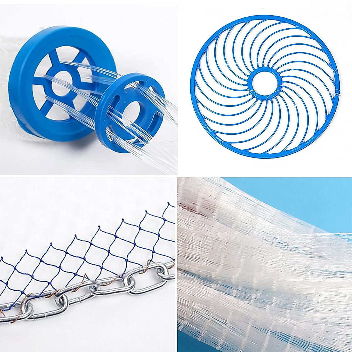 BBGS Fishing Cast Net Handmade Saltwater Throw Fishing Net for Bait Trap Fish, with Environmental-Friendly Material Weight (Size : 7.2m)