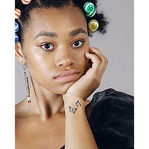 Inkbox Temporary Tattoos, Semi-Permanent Tattoo, One Premium Easy Long Lasting, Water-Resistant Temp Tattoo with For Now Ink - Lasts 1-2 Weeks, Tiny Dancers, 2 x 2 in