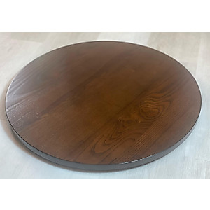 22" Espresso / Cappuccino Finish Large Lazy Susan