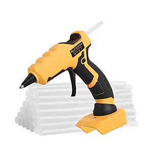 Cordless Hot Glue Gun for 20V Max Lithium Battery (Battery NOT Included) for Arts & Craft DIY & Decoration with 30PCS 0.27" Glue Sticks
