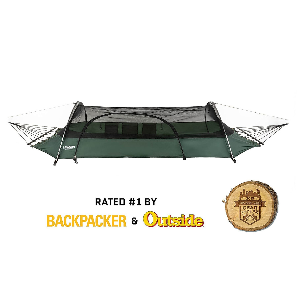 Lawson Hammock Blue Ridge Camping Hammock and Tent (Rainfly and Bug Net Included)