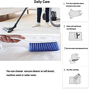 Colored Paint Graffiti Strip Rug, Line Marble Apartment Carpet, Non-Slip Mat Soft and Comfortable Feet Suitable for Living Room Study Bedroom Dining Room7x5ft/150x210cm