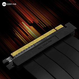 EZDIY-FAB [30cm] PCIE 3.0 16x Extreme High Speed Riser Cable PCI Express Port GPU Extension Card-Right Angle Connector