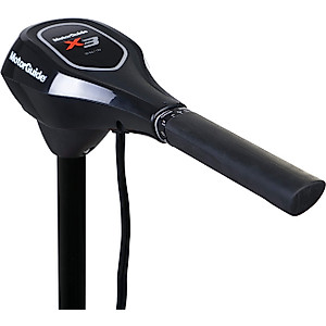 MotorGuide 940200200 X3 Freshwater Bow Mount Trolling Motor — Hand-Operated — 50-Inch Shaft, 45-Pound Peak Thrust