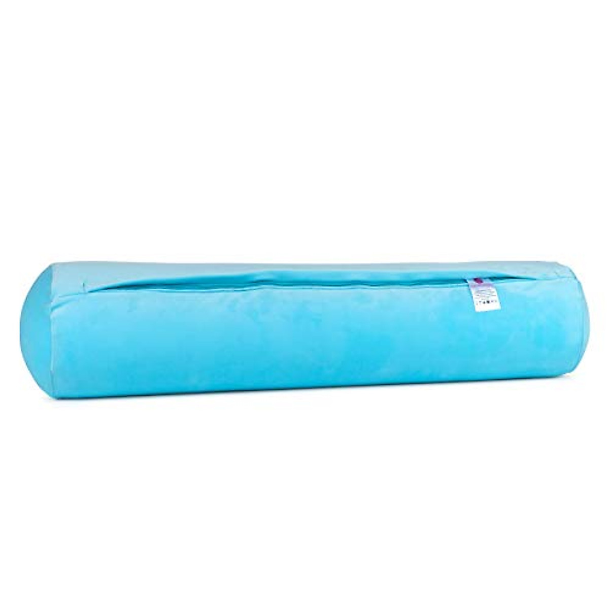 Dash Sensations Sensory Kids Body Pillow – Ultra Soft Plush Removable Cover – Large 30” Roll Cushion with Tactile Mini Beads for Naps, Sleeping, Play and Relaxation (Blue)