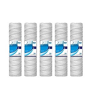 IPW Industries Inc Compatible with Campbell 1ss Sediment Filter Cartridges, 5 Micron, 9 3/4" x 2.5", 5 Pack