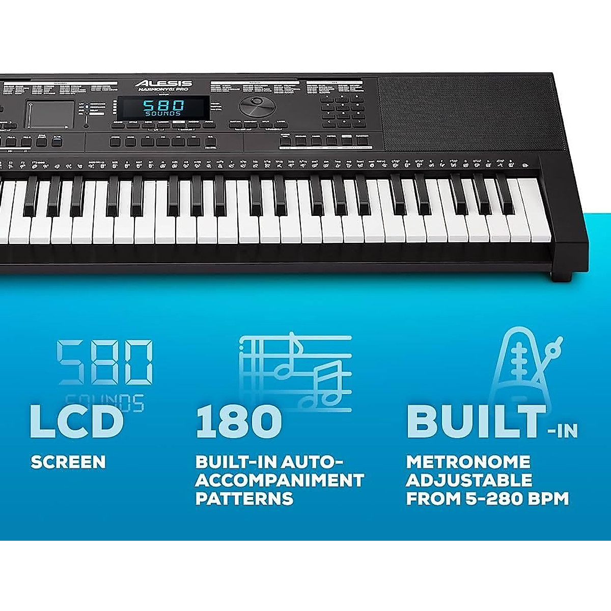 ALESIS HARMONY61MKII ALESIS 61 Key Keyboard with 300 Sounds