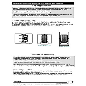 Hubbell Outdoor Lighting SG2-50-PCU SG Sling Series Slender wallpack/floodlight, 51W, 120-277V, 5000K, Bronze