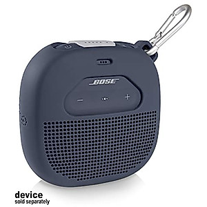 Silicone Cover Sleeve for Bose SoundLink Micro Portable Outdoor Speaker, Customized Design Skin Protecting in All 6 Directions, Best Matching in Shape and Color(Midnight Blue)