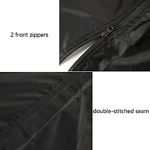 FLYMEI Outdoor Swing Cover 2 Seater Waterproof Patio Swing Cover Porch Swing Cover 2 Triple Seater Swing Canopy Cover All Weather Protection, 65'' (L) x 50''(W) x 66''(H)