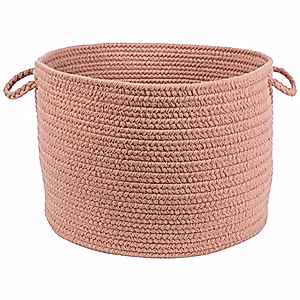 Solid Wool Basket, Old Rose