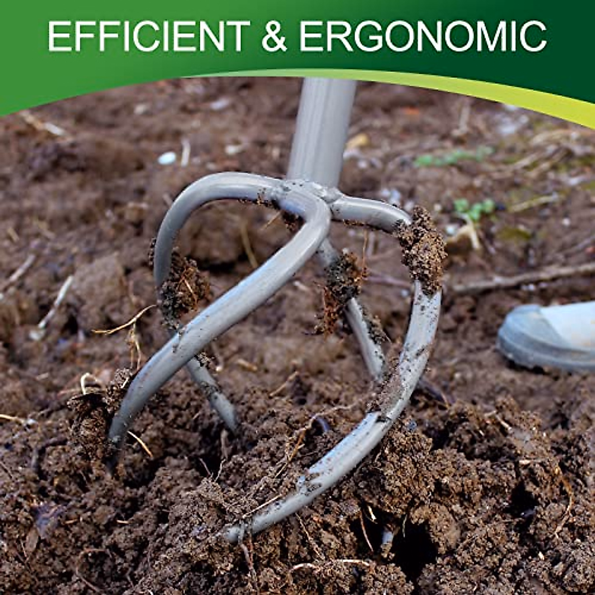 Walensee Upgrade Twist Tiller Manual Hand Tiller Garden Claw Cultivator with a Removable Big Claw, Garden Claw Tool Long Handle Steel Tiller Lawn Aerator Soli Lossener for Gardening Bed and Plant Box