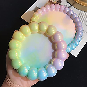 2PCS Bubble Tray Resin Mold, Silicone Tray Coaster Mold Epoxy Resin Casting Mould Cute Jewelry Trinket Plate Candle Holder Mold DIY Resin Polymer Clay Art Craft Supplies Home Decor Ideal Gift