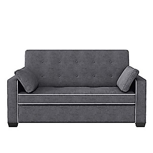 Serta Convertible Sofa, Charcoal