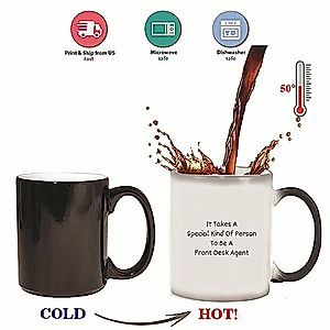 Special Person Gift for Front Desk Agent Receptionist Coworker Humor 11oz 15oz Color Changing Mug