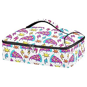 Kcldeci Insulated Thermal Food Carrier Insulated Casserole Carrier for Hot or Cold Food,Pizza Slices Insulated Tote Bag for Potluck Cookouts Parties Picnic,Lasagna Lugger