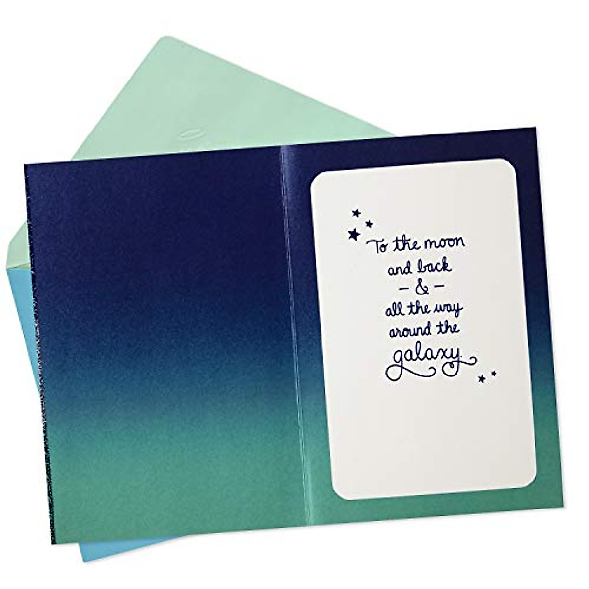 Hallmark Love Card, Love You to The Moon (Anniversary Card or Birthday Card), 499RZB1327
