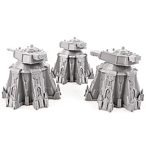 Heavy Weapon Towers - Tabletop Terrain by War Scenery for Wargames and RPGs 28mm 32mm Miniatures