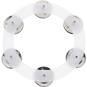 TUOREN 6" Cymbals Ching Ring Mountable Hi-Hat Tambourine with 6 Steel Jingles for Hi Hats, Crashes, Effects Cymbal, Stacks