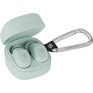 SOUL New S-Nano True Wireless Earbuds - in Ear Headphones, Ultra Portable, Bluetooth, IPX5 Waterproof Transparency Mode - Frost