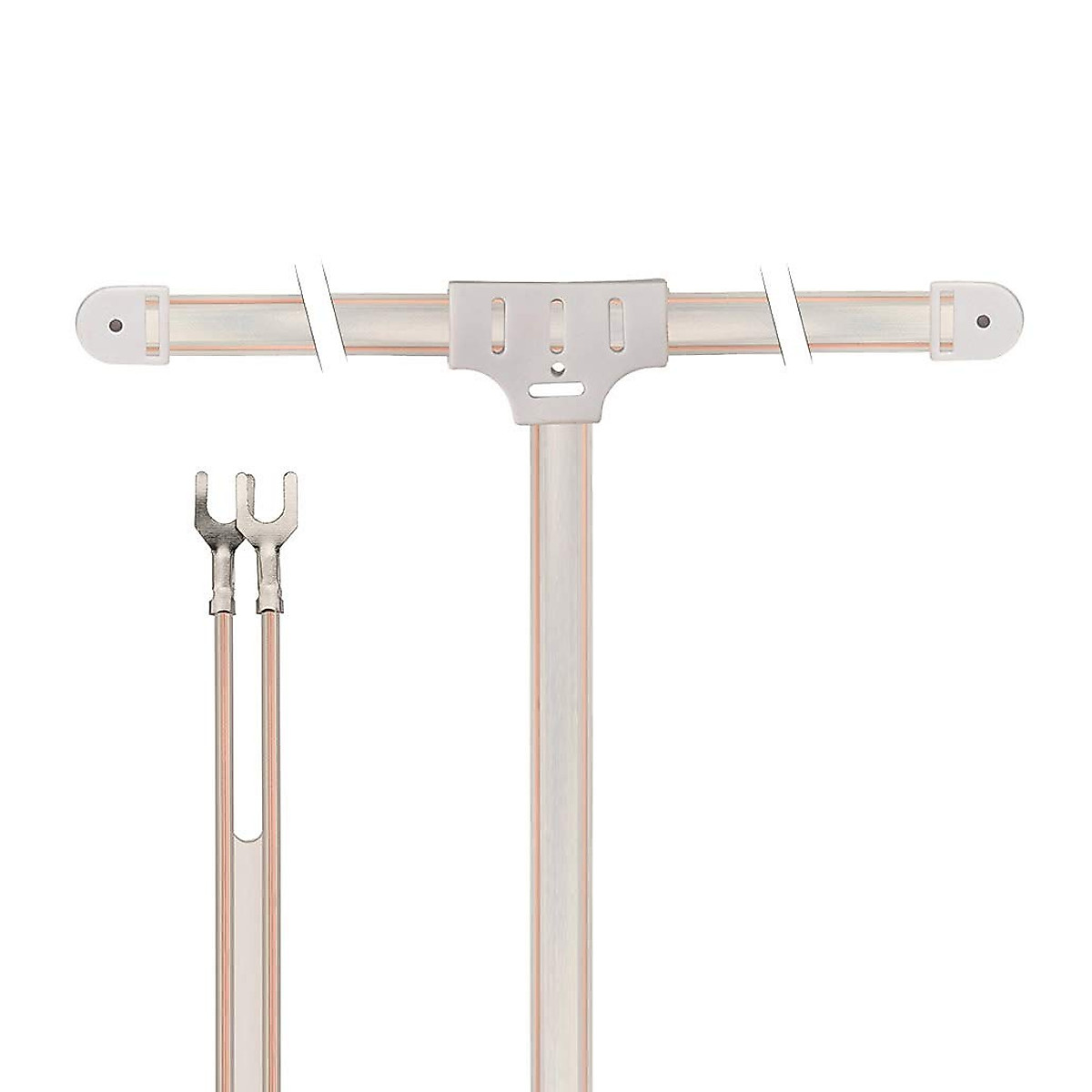 Bingfu FM Dipole Antenna 300 Ohm FM Antenna with 2 Pin Bare Wire Twin Lead for Indoor Digital HD Radio Table Top FM Radio Home Stereo Receiver AV Audio Video Home Theater Receiver HDTV TV Tuner