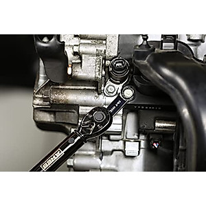 ARES 43036 – 10-Piece Metric 12-Point Box End Torque Adapter Extension Set – 3/8-Inch Drive - Extensions for Torquing in Hard to Reach Places – Chrome Vanadium Steel Construction – EVA Foam Tray