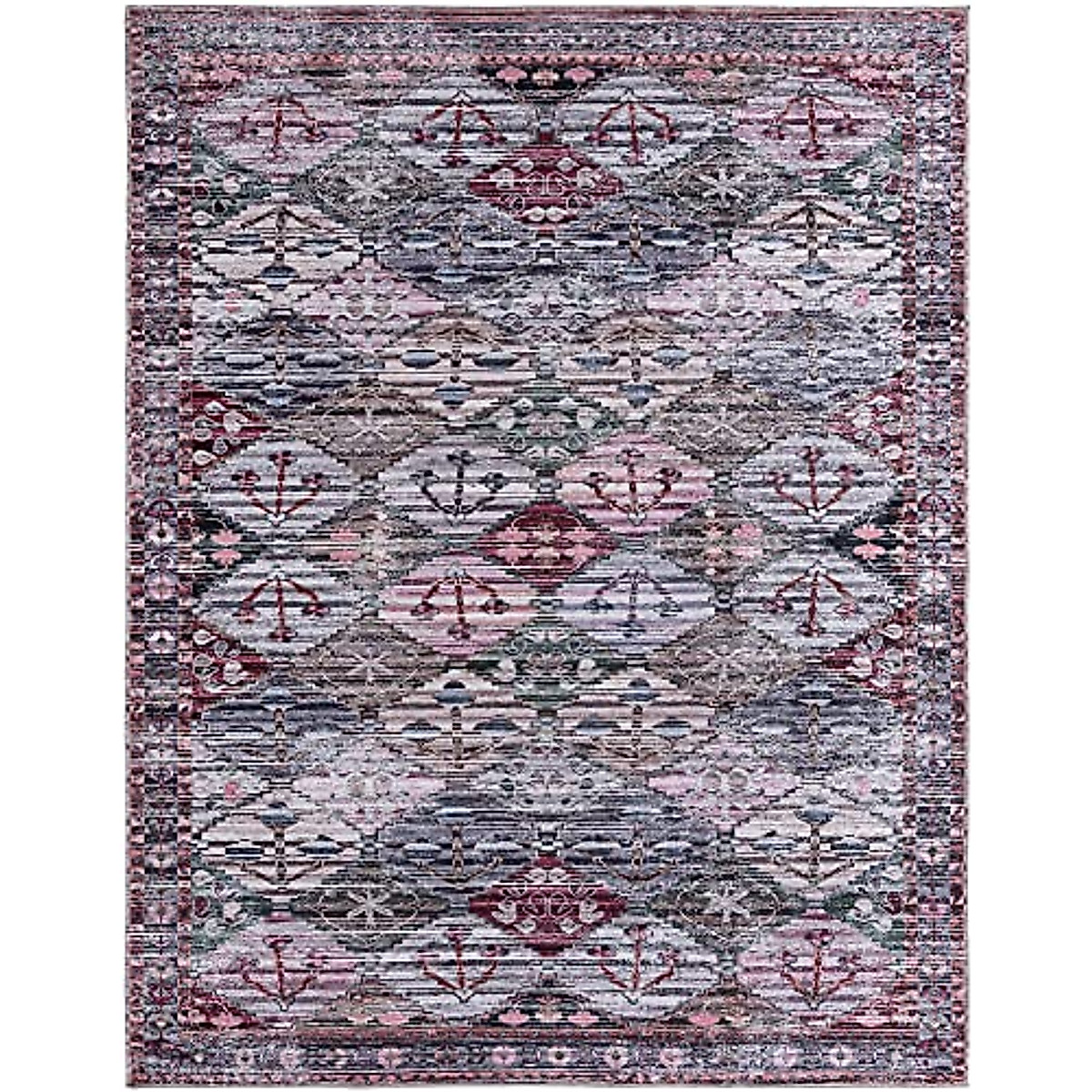 Unique Loom Mangata Collection Area Rug - Maya (Rectangular 10' 6" x 13' 0", Multi/ Blue)