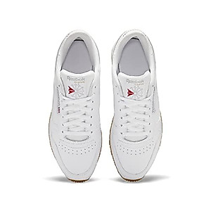 Reebok unisex adult Classic Leather Sneaker, Ftwr White/Pure Grey 3/ Rubber Gum-03, 11.5 Women 10 Men US