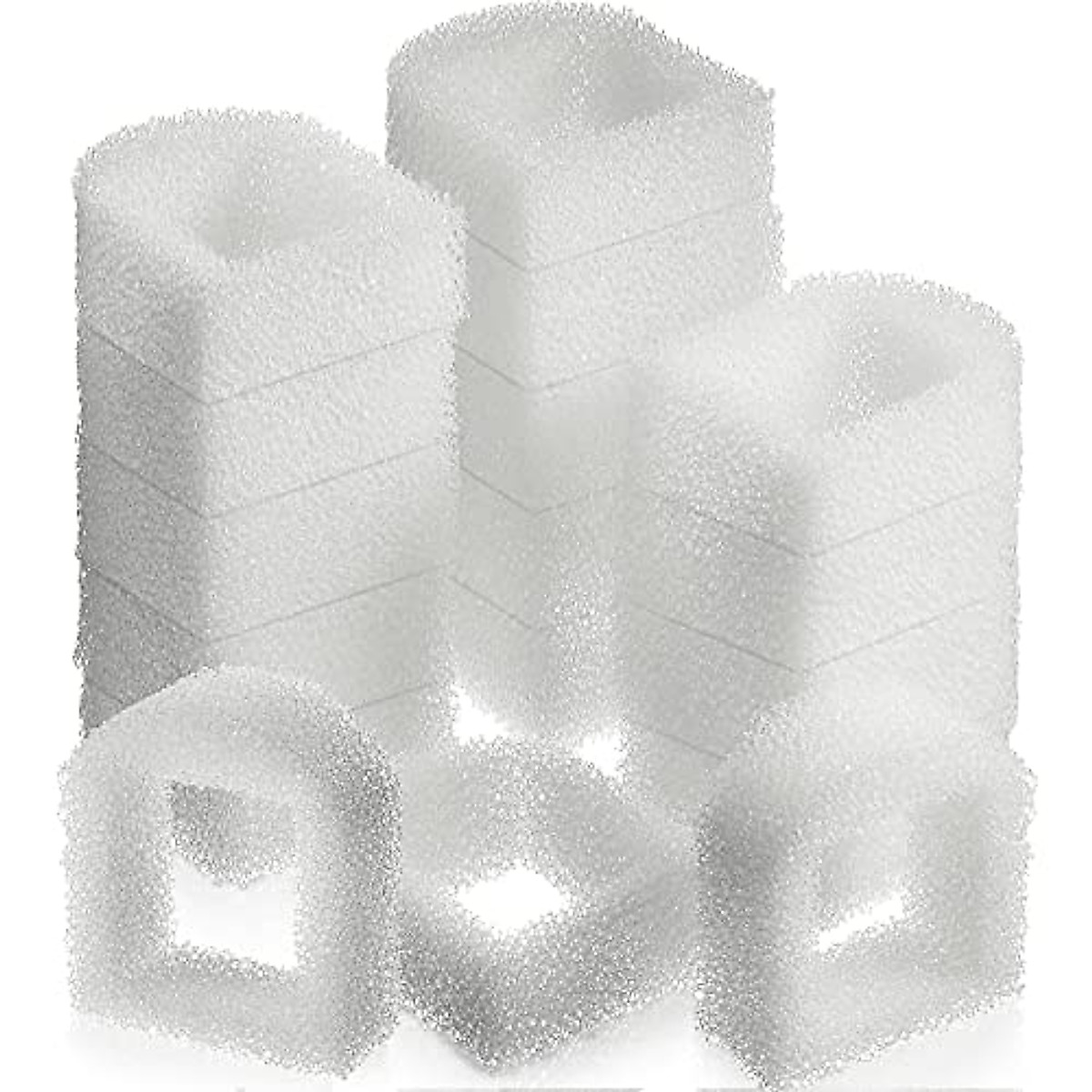 50 Pieces Pet Fountain Filter Cat Replacement Foam Filters Replacement Fits for Pet Fountain Filters Multiple Pet Fountain Foam Filters Cat and Dog Fountain Foam Filters