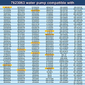 7623063 76-2306-3 Water Pump Assembly, 115V, 60Hz, 6W Compatible with manitowoc Ice Machine,Fit for A, B, C, E, G, H, J, K, M, P and Q Series. 2-Year Warrenty