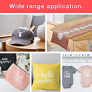 HTVRONT White Heat Transfer Vinyl HTV Roll 12" x 50FT - White Iron on Vinyl Roll for Cricut & Silhouette - Easy to Cut & Weed White HTV Vinyl Roll