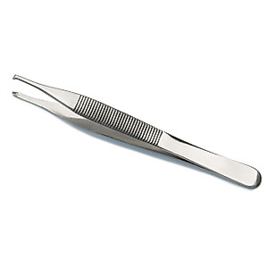 Graham-Field 2758 Grafco Adson Thumb Tissue Forceps, Stainless Steel, 1 x 2 Teeth, 4-3/4" Length