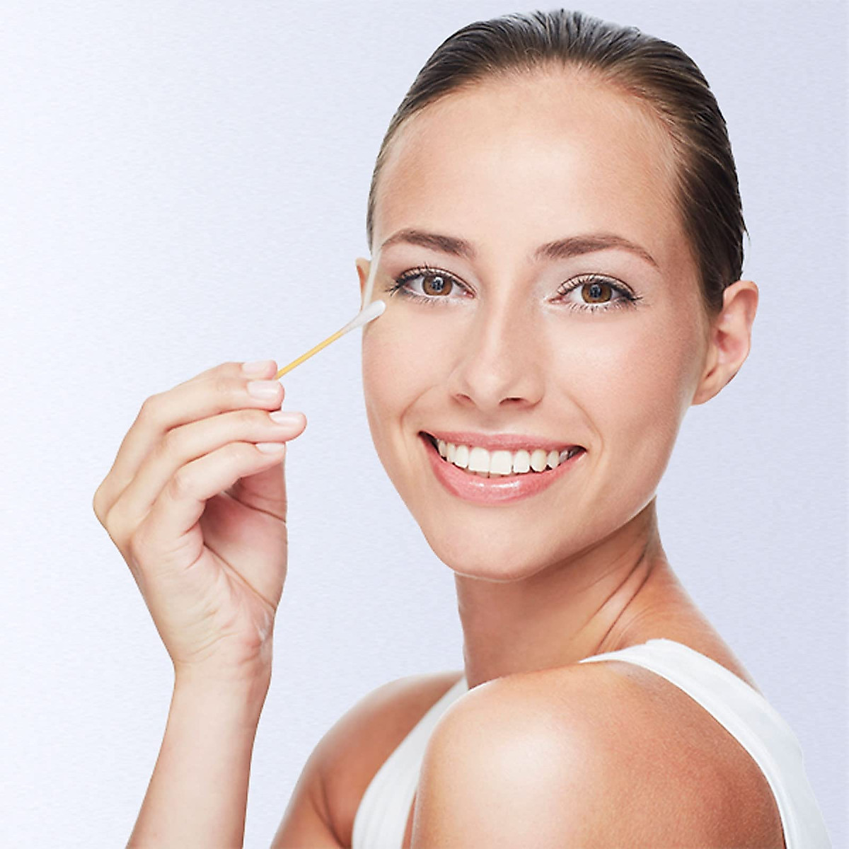 6'' Long Cotton Swabs 200PCS - Cotton Swabs Long Wooden Sticks - Long handle Swabs for Gun Cleaning, Ear Cleaning, Pets Care, Makeup