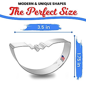 Watermelon Slice Cookie Cutter 3.5 inch - Made in the USA – Foose Store Cookie Cutters Tin Plated Steel
