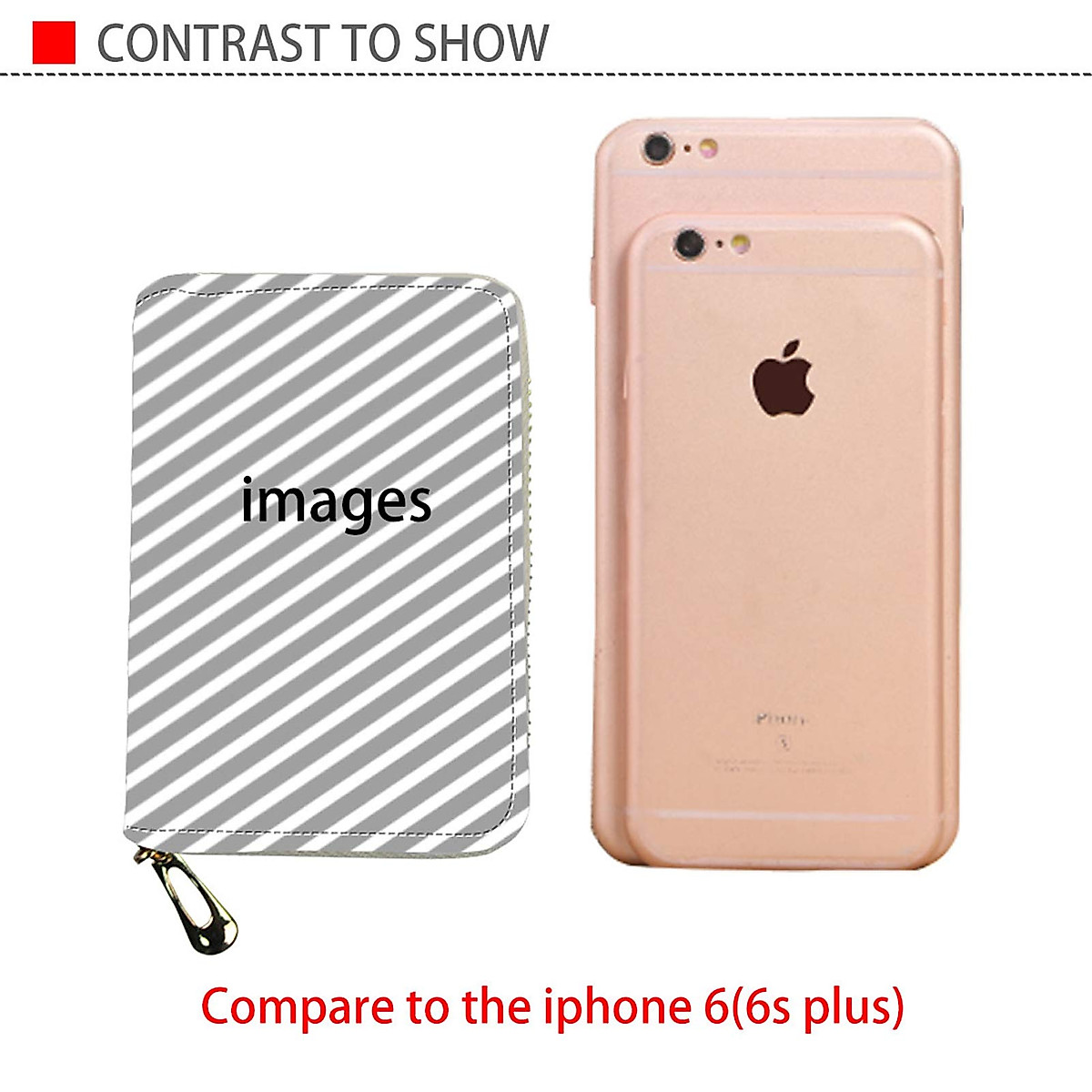 CLOHOMIN Southwestern Style Business Card Holders Native American RFID Blocking Leather Zipper Credit Card Case Indian Mandala Boho Navajo Red Tribal ID Card Holder for Shopping