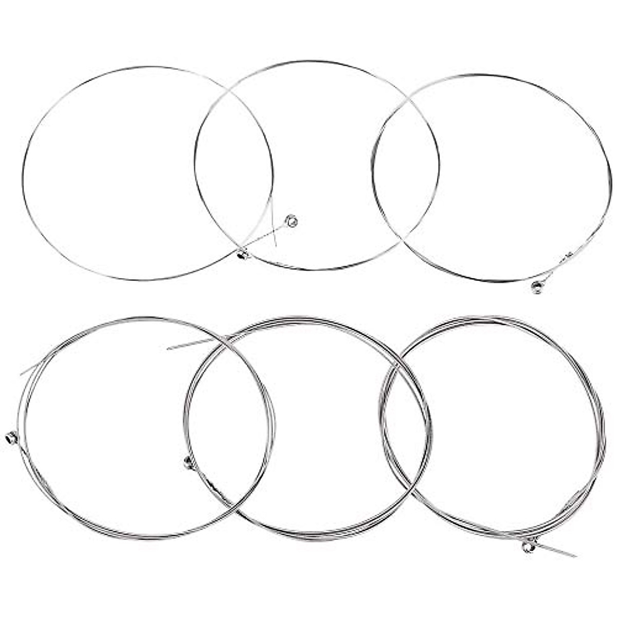 Jiayouy 1 Sets of 6 Electric Guitar Strings Replacement Steel Strings Set Stainless Steel Core Nickel Alloy Wound Nickel-plated