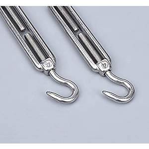 10Pcs M4 Turnbuckles,Alele Clothesline Tightener,Stainless Steel 304 Turnbuckle,Suitable for Tighten Taut Rope (M4 Turnbuckles 10 Pack New)