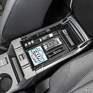 RUNROAD Center Console Organizer Compatible with Subaru Crosstrek 2023 2024 2025 & Impreza 2024 Accessories, Insert Secondary Storage Box Console Organizer Armrest Tray, Black