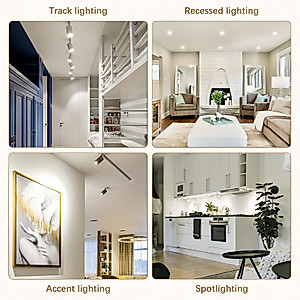 DiCUNO GU10 LED Bulb Dimmable, 40W Equivalent, Natural White 4000K, 450LM, MR16 GU10 LED for Spotlight, Track Lighting, 5W LED Light Bulb with 38° Beam for Kitchen, Range Hood, Living Room, Pack of 6