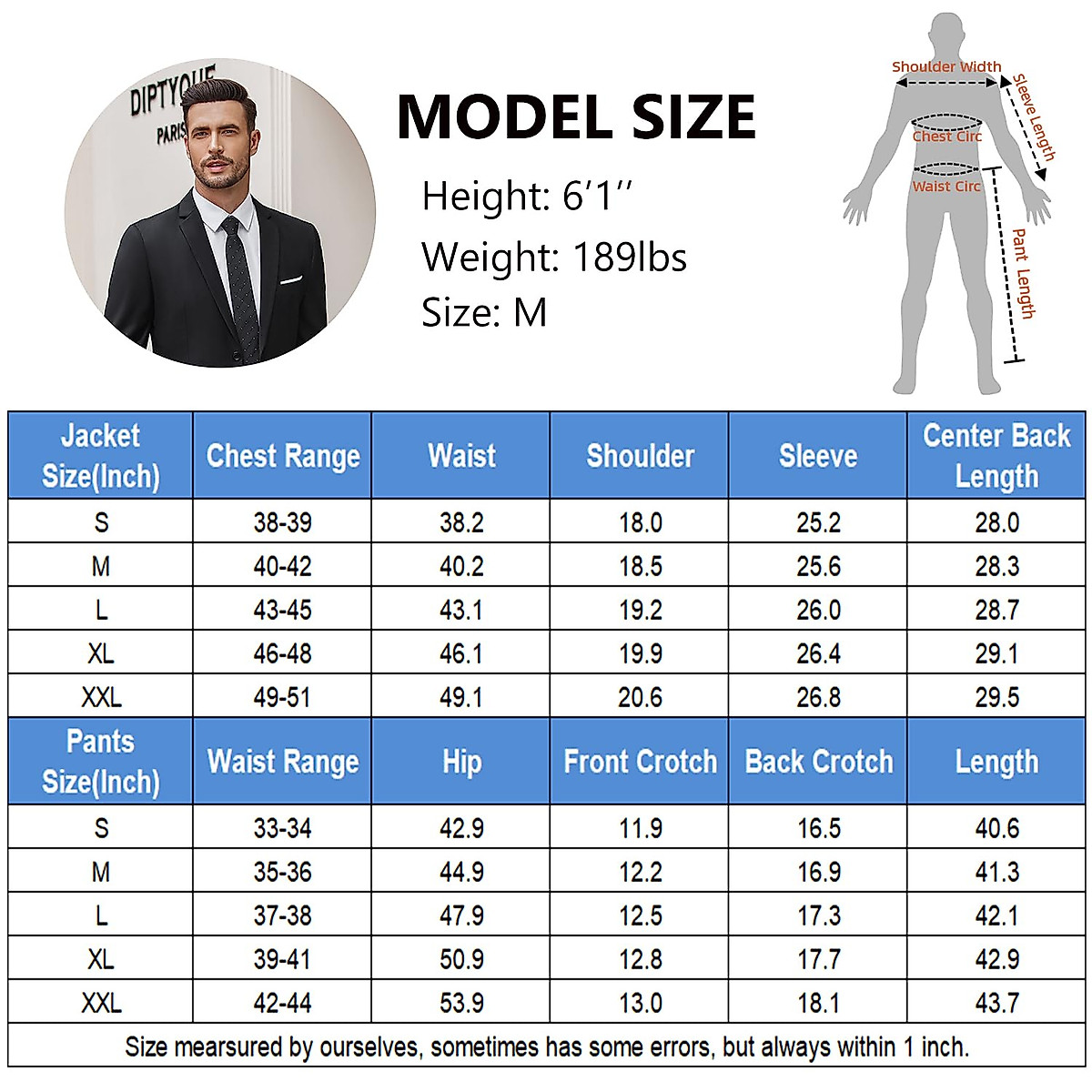 COOFANDY Christmas Suits for Men 2 Pieces Slim Fit Solid Color 2 Buttons Jacket Pants for Wedding Dinner Party Burgundy