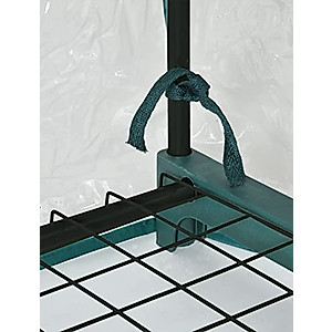 Miracle-Gro 23" x 17" x 57" All-Season 4-Tier Mini Grow House Outdoor or Backyard Easy Assembly Portable Greenhouse, Translucent