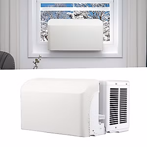 Memrita Indoor Air Conditioner Cover,Compatible with U-Shape Window AC Units,Windproof Design Indoor AC Cover for U-Shape Window Air Conditioner Unit,Block Dust and Cold Draft