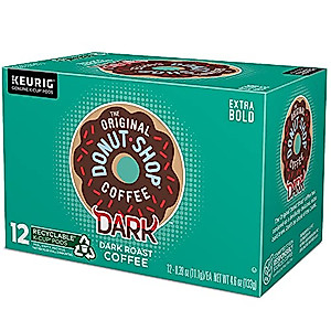 The Original Donut Shop Dark Roast Coffee, K-Cup, 12 ct