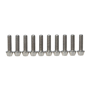 Wanyifa Titanium Ti DIN912 M4x15mm Tapered Head Hex Bolts M4 15L Bicycle Screws Pack of 10
