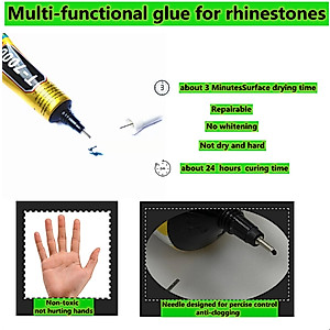 T-7000 15ml Super, Glass,Fabric,Craft, Adhesive,Puzzle, Glue Suitable for Repair Multipurpose High Performance Industrial Glue Semi Fluid Black Adhesive (15ML,1PACK)