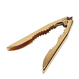 Safe Non Slip Handle Robust Stainless Steel Nutcracker Chestnut Walnut Opener Clip Gold Crab Cracker for Kitchen Home