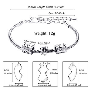 lauhonmin 3pcs Best Friends Sisters Gifts Bracelets Set for Women Friendship Long Distance Gifts - We will always be connected