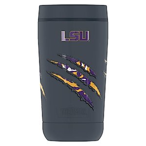 THERMOS LSU Tigers, Tiger Scratches GUARDIAN COLLECTION Stainless Steel Travel Tumbler, Vacuum insulated & Double Wall, 12oz
